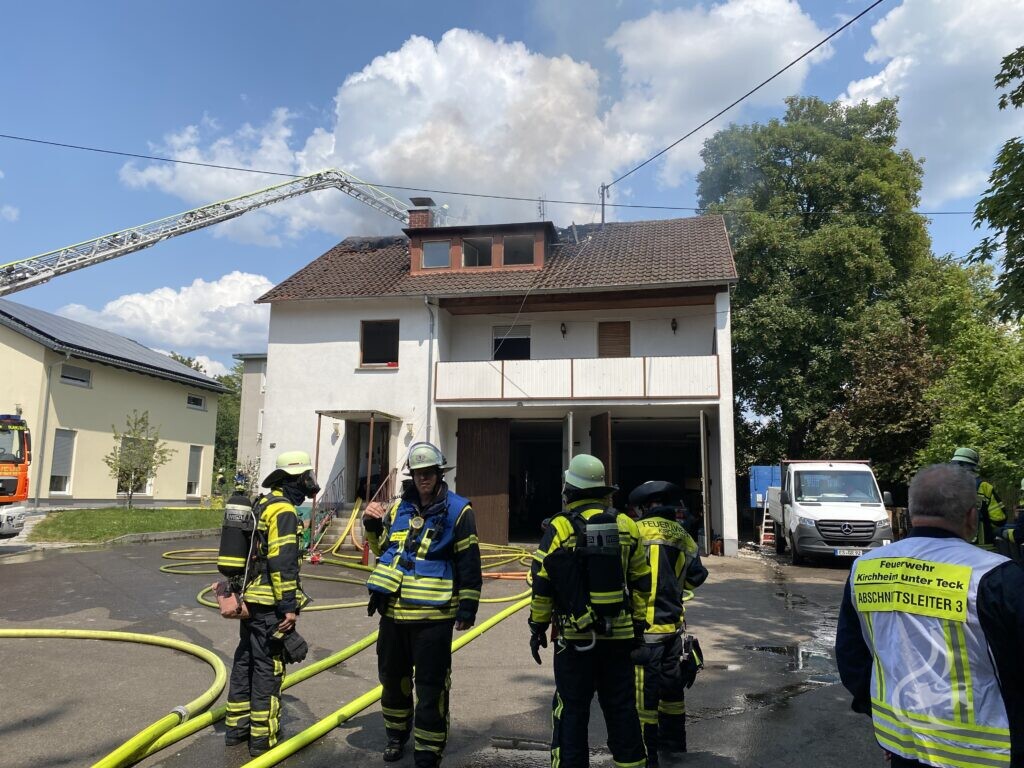 Wohnhausbrand – Freiwillige Feuerwehr Kirchheim unter Teck